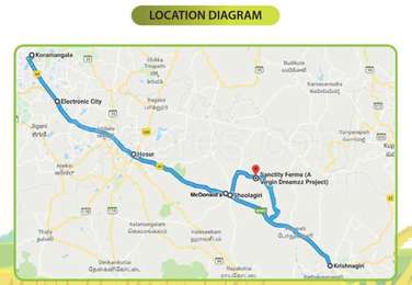 Sanctity Ferme Map - Shoolagiri, Hosur Location Map