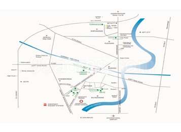 Sangath IPL Nano Map - Koteshwar, Ahmedabad North Location Map