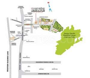 Sanghvi S3 Group Sanghvi S3 Skyrise Map - Mahajan Wadi, Mira Road And ...