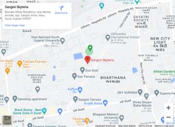 Sangini Group Sangini Skyteria Map - Vesu, Surat Location Map