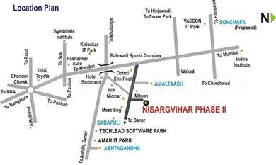 Sanjeevani Group Sanjeevani Nisargvihar Phase 2 Map - Balewadi, Pune ...