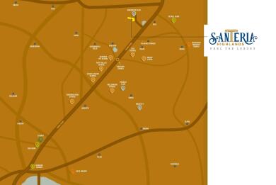 Santeria Infra Santeria Highlands Map - Narthan, Surat Location Map
