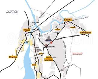 Saptashree Galaxy Map - Shilphata, Navi Mumbai Location Map