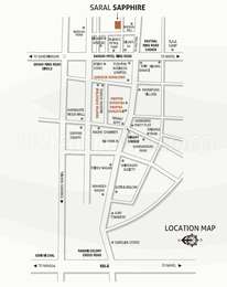 Saral Buildcon Saral Sapphire Map - Vastral, Ahmedabad East Location Map