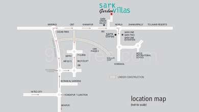 Sark Projects Builders Sark Garden Villas Map - Mokila, Hyderabad ...
