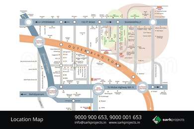 Sark Projects Builders Sark One Map - Shankarpally, Rangareddy Location Map
