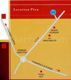 Saroj Group Saroj Indira Residency Map - Hennur Gardens, Bangalore ...