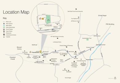Sarthak Housing Sarthak Aaradhana Map - Kothrud, Pune Location Map