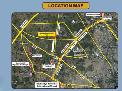 Sarthak Vinayak Real Built Singapore Premium Park Map - Palakhedi ...