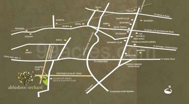 Sarthav Group Abhishree Orchard Map - Sanand, Ahmedabad West Location Map