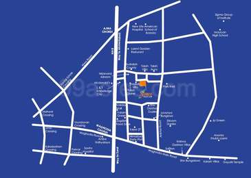 Sarva Group Sarva Villa 126 Map - Waghodia Road, Vadodara Location Map