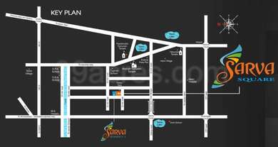 Sarva Swami Developers Sarva Square Map - Harni, Vadodara Location Map