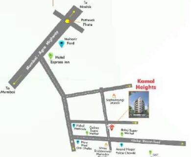 Sarvadnya Buildcon Sarvadnya Kamal Heights Map - Pathardi Phata, Nashik ...