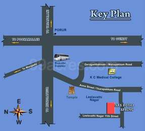 Sarvajith Royal Shelters SRS Royal Spring Map - Gerugambakkam, Chennai ...