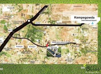 Sas Infratech Sas Bliss Map - Devanahalli, Bangalore North Location Map