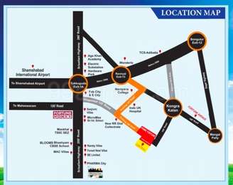 Sathguru Homes Jackpot Central Map - Adibatla, Hyderabad Location Map