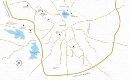 Sattva Group Sattva Lake Ridge Map - Kokapet, Hyderabad Location Map