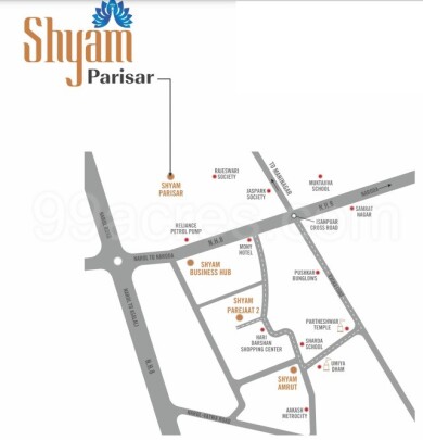 Saturns Skyline LLP Saturns Shyam Parisar Map - Isanpur, Ahmedabad East ...