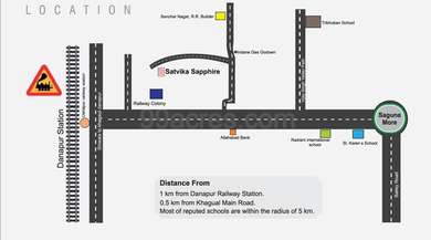 Satvika Bindhyawasinis Construction Satvika Sapphire Map - Danapur ...