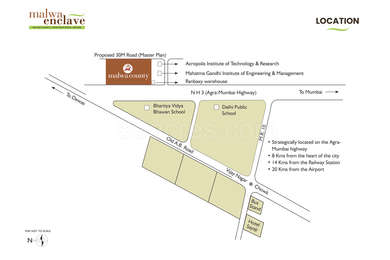 Satya Group Builders Satya Malwa Enclave Map - Rahu Khedi, Indore ...