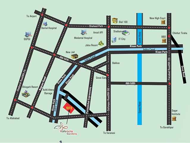 Valencia Gardens Lucknow, Kisan Path Resale Price List, Brochure, Floor ...