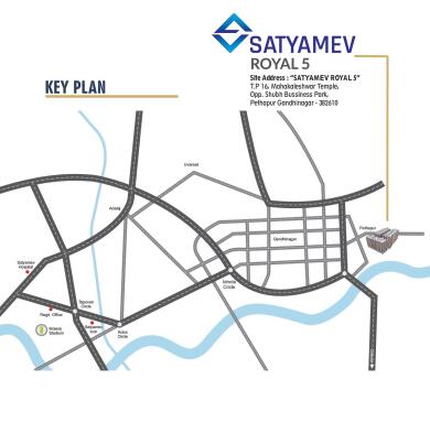 Satyamev Group Ahmedabad Satyamev Royal 5 Map - Pethapur, Gandhinagar ...