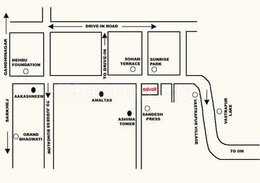 Saumya Constructions Saumya Advait Map - Bodakdev, Ahmedabad West ...