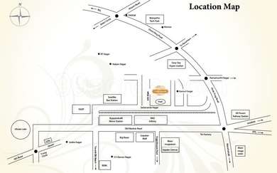 Saveria Builders Saveria Metropole Map - Kasturi Nagar, Old Madras Road ...