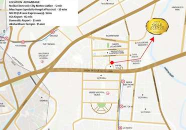Saya Homes Saya Gold Avenue Map - Indirapuram, Ghaziabad Location Map