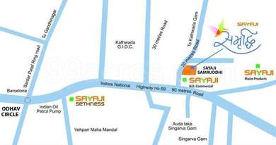 Sayaji Group Sayaji Samruddhi Map - Vastral, Ahmedabad East Location Map