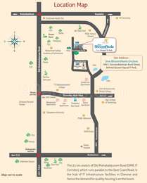 SBN Builders Sree Bhoomi Neela Enclave Map - Siruseri, Chennai Location Map