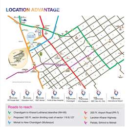 SBP Group And Credo Assets SBP City of Dreams Map - Sector 127 Mohali ...