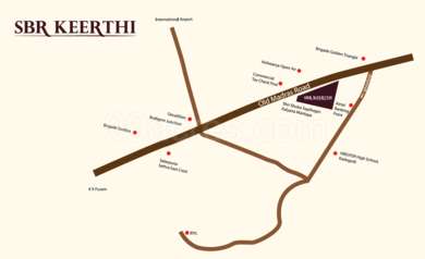 SBR Group SBR Keerthi Map - Katamnallur, Old Madras Road Location Map