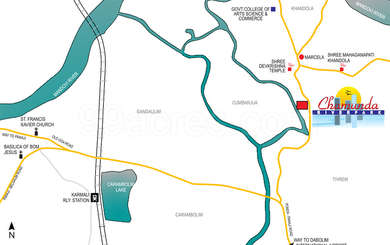 Scholar Builders Chamunda River Park Map - Marcel, Goa Location Map