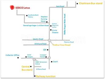 SEBCO Property Sebco Lotus Map - Ramalinga Nagar, Trichy Location Map