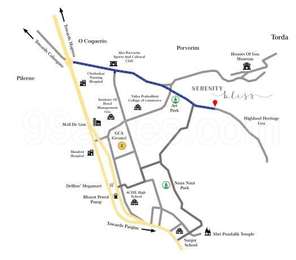 Serenity Developers Serenity Bliss Map - Porvorim, North Goa Location Map