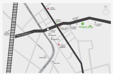 SGN Corporation Shagoon Green Map - Chharwada, Vapi Location Map