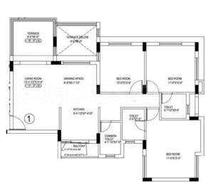 2 BHK Apartment / Flat for sale in Shamit Octozone Nakshtra Wadi ...