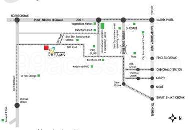 Shree Shankeshwar Shankeshwar Dreams Map - Chikhali, Pune Location Map