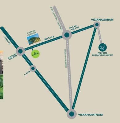 SVN Group SVN Swapnlok Map - Srungavarapu kota, Visakhapatnam Location Map