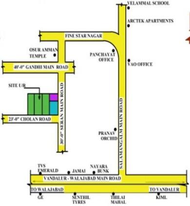 Shanthi Properties Fine Star Nagar Map - Padappai, Chennai South ...