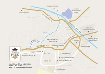 Sharada Alliance Sharada Pride Map - Laxmi Nagar, Pune Location Map
