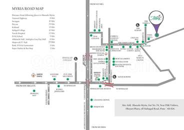 Sharada Group Sharada Myria Map - Dhayari, Pune Location Map