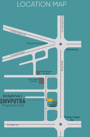 Shashvat Group Shashvat Shivputra Map - Pratap Nagar, Nagpur Location Map