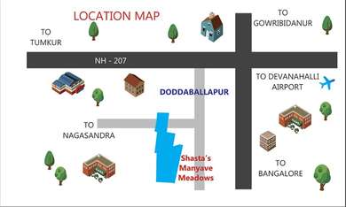 Shasta Projects And Estates Builders Shasta Manyave Map - Doddaballapur ...