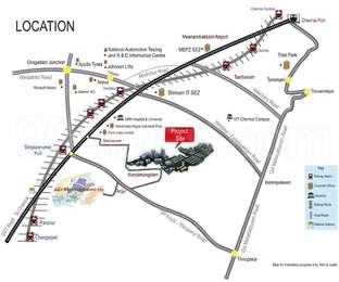 Sheltrex Developers Sheltrex Oragadam Map - Oragadam, Chennai Location Map