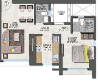 2 BHK Apartment / Flat for sale in Sheth Irene Malad West Mumbai ...