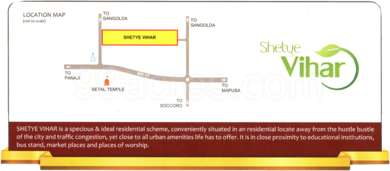 Shetye Construction Shetye Vihar Map - Porvorim, North Goa Location Map