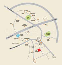 SHL Ventures SHL Casa Rouge Map - Kothaguda, Hyderabad Location Map