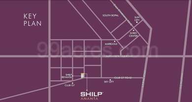 Shilp Group Shilp Ananta Map - Shela, Ahmedabad West Location Map